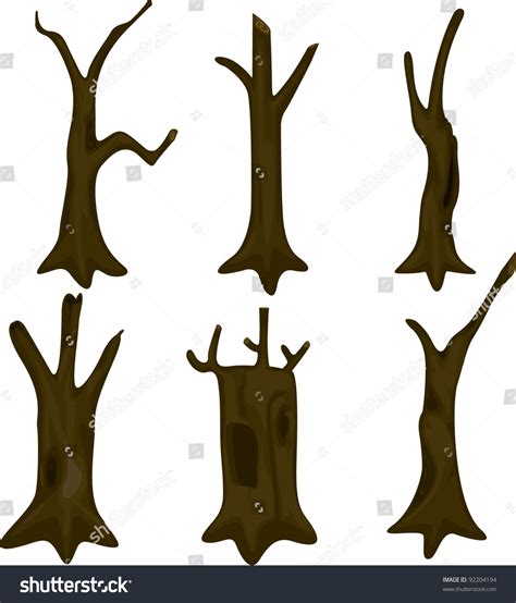 Illustration Tree Trunk Stock Vector Shutterstock