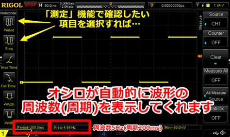 オシロスコープで周波数測定！fftの使い方を確認してみた
