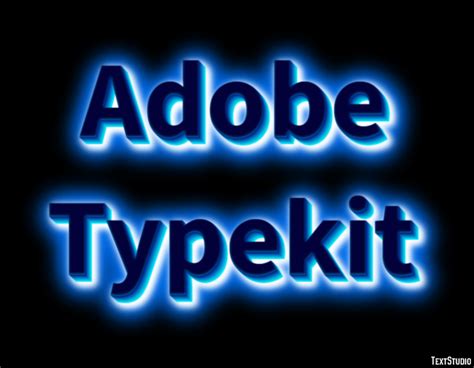 Adobe Typekit Text Effect And Logo Design Font