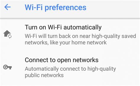 Get Turn On WiFi Automatically Feature For Nexus 5X 6P On Android Oreo