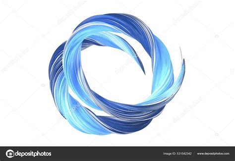 Abstract Flowing Gradient Lines Rendering Computer Digtal Drawing