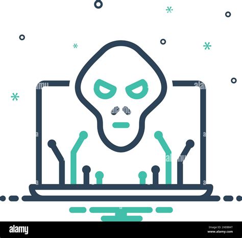 Icon For Cyber Attack Hacker Stock Vector Image And Art Alamy