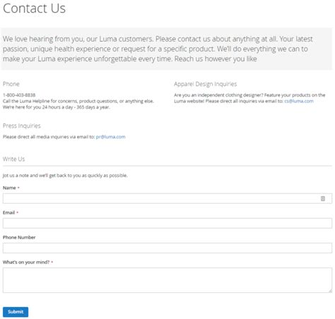 How To Enable Magento Contact Us Page