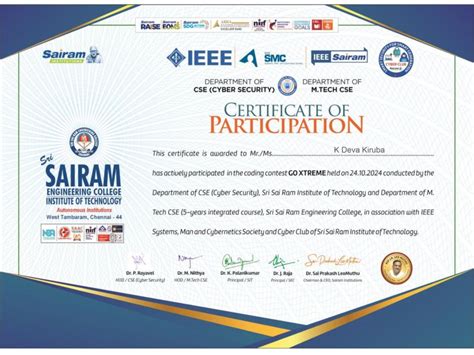 Deva Kiruba K On Linkedin Im Delighted To Share That Ive Participated In The Go Xtereme Coding