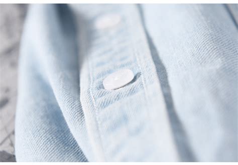 Badu Bg Мъжка плътна дънкова риза с дълги ръкави Модна марка Класически ретро деним Декорация с