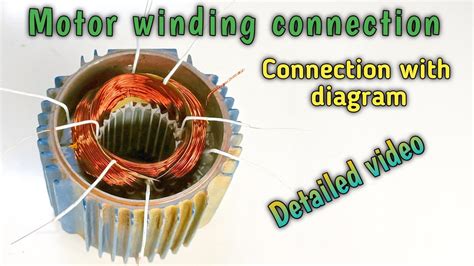 Single Phase Motor Winding Connection With Diagram Full Detailed Video