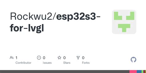 GitHub Rockwu Esp S For Lvgl