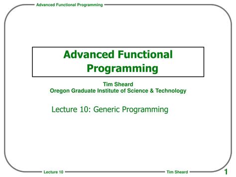 Ppt Advanced Functional Programming Powerpoint Presentation Free