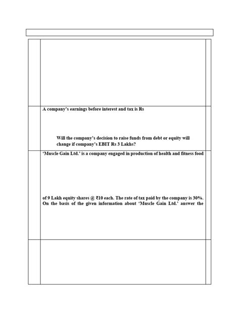 Fm Numerical Pdf Capital Structure Equity Finance
