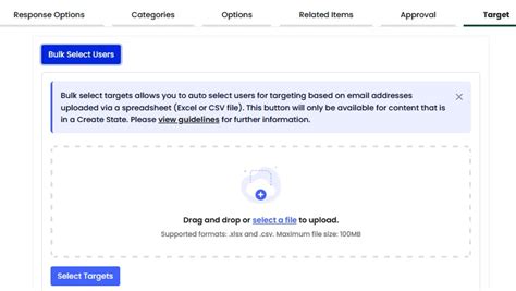 What Does Bulk Select Targets Do MetaCompliance