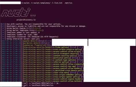 Scan Metrics Not Working Issue Projectdiscovery Nuclei GitHub
