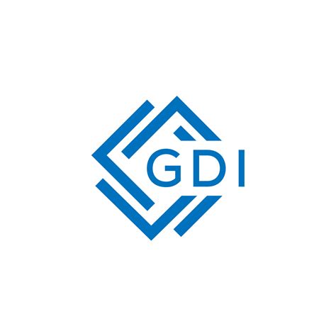 Gdi Creativo Circulo Letra Logo Concepto Gdi Letra Diseño Gdi Letra Logo Diseño En Blanco