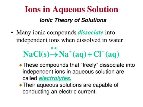 Reactions In Aqueous Solution Ppt Download