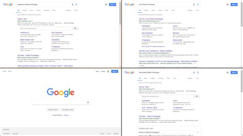 Ubuntu Open 4 Web Browser Windows In Full Screen Mode Each In 14 Of
