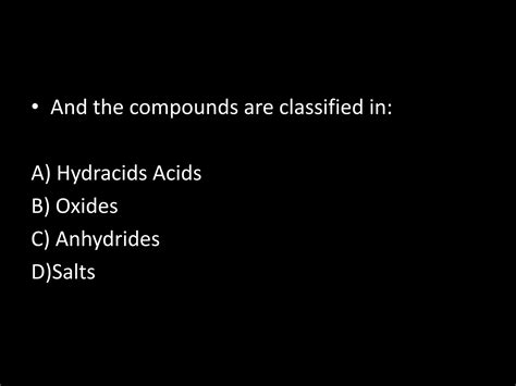 Acids Inorganic Binary Compounds Writing And Naming Ppt