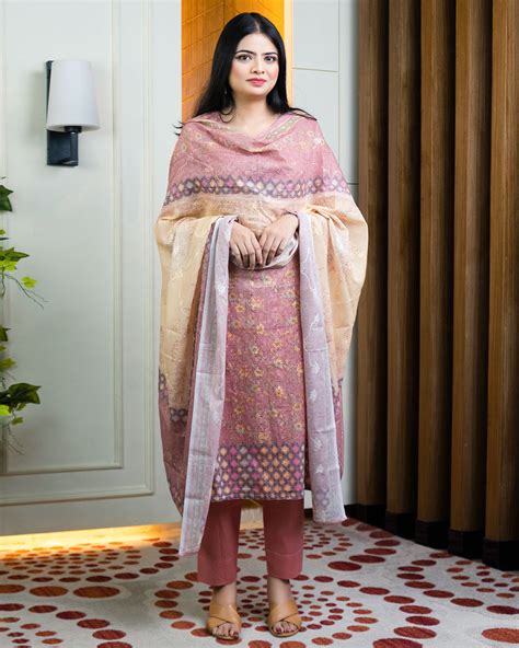 3937 Sequence And Ari Work Combination Printed Cotton Dress Zeroes