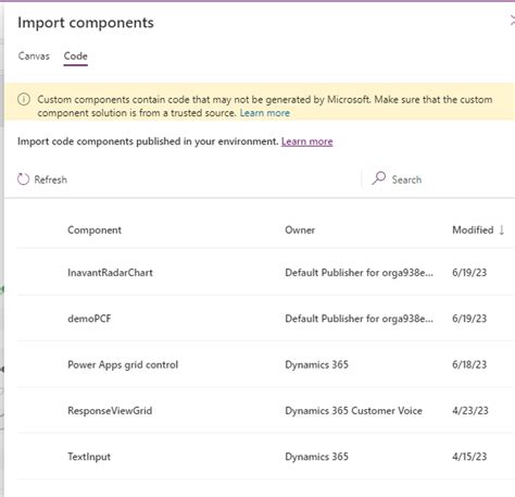 Power App Create And Install A Custom Component Pcfx