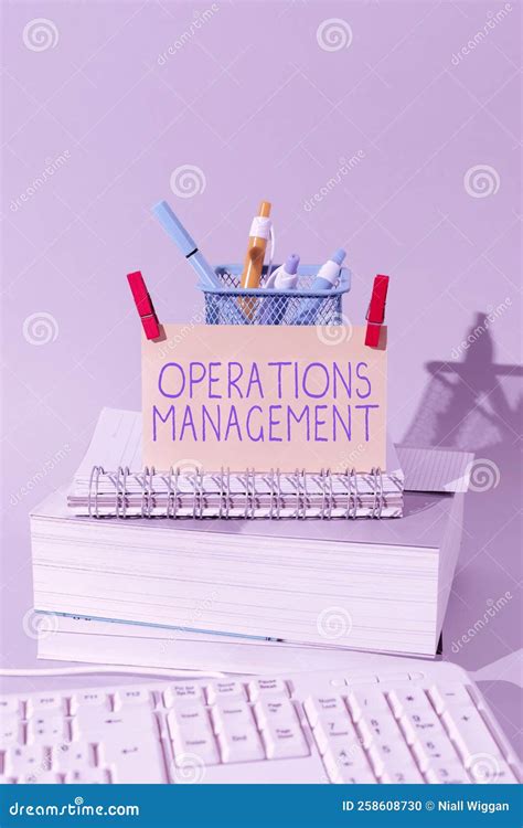 Conceptual Display Operations Management Word For Ensure Inputs To Output The Production And