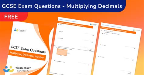 Multiplying Decimals Exam Questions Gcse Maths Free