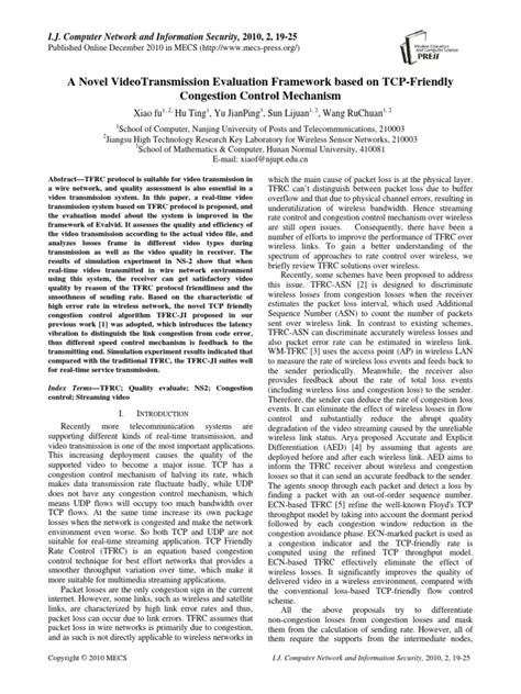 Ijcnis V2 N2 3 Pdf Network Congestion Transmission Control Protocol