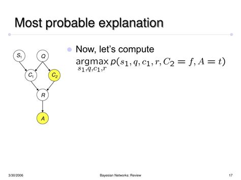 Ppt Bayesian Networks Review Representation Independence And Inference A Few Problems