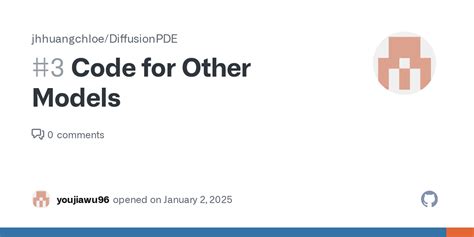 Code For Other Models · Issue 3 · Jhhuangchloediffusionpde · Github
