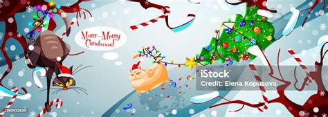 즐거운 성탄절 새해 복 많이 받으세요 눈송이가있는 컬러 배경에 만화 스타일의 롤리팝이있는 크리스마스 고양이 12월 31일에 대한 스톡 벡터 아트 및 기타 이미지 Istock
