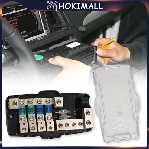 Jual Fuse Sekring Distribution Mobil Audio Anl Fuse Holder 4 Way Output