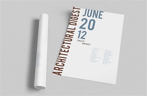 Table Of Contents Design Behance