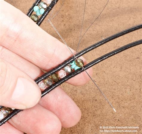How To Make A Leather And Bead Wrap Bracelet Leather Bracelet