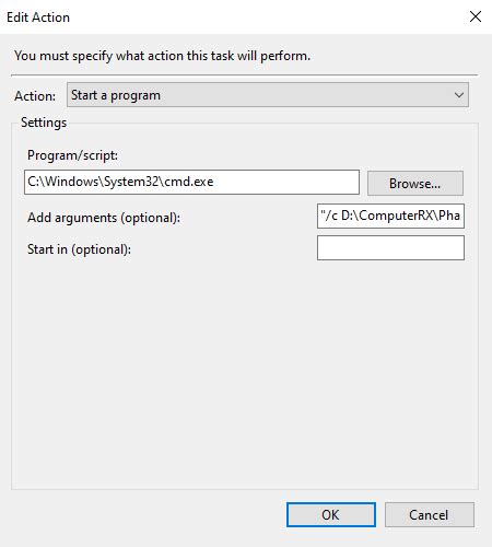 windows batch files run through task scheduler aren t working as
