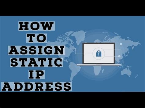 How To Assign Static IP Address In Computer Static IP Address Assigning Static IP Address