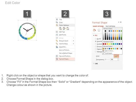 Clock Dashboard Design For Time Management Powerpoint Slides