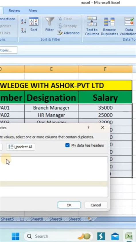Excelinhindi Remove Duplicate Value In Excel In Hindi Duplicate Value Excel Me Kaise Remove