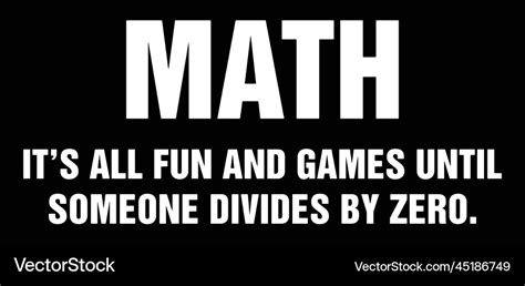Funny Math Quote Royalty Free Vector Image Vectorstock