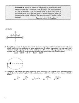 Rotational Kinematics And Angular Momentum Lecture Notes AP C Physics