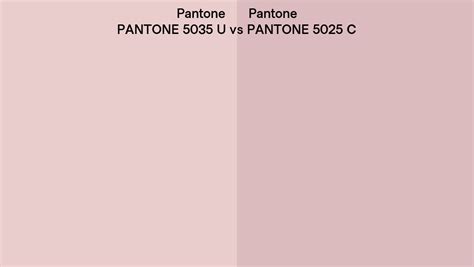 Pantone 5035 U Vs Pantone 5025 C Side By Side Comparison