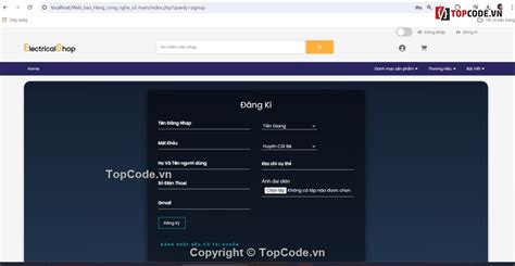 Đồ án Web Bán Hàng Php Website Bán Linh Kiện điện Tử Source Code