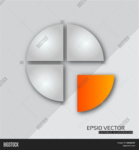 Minimalistic Pie Vector And Photo Free Trial Bigstock