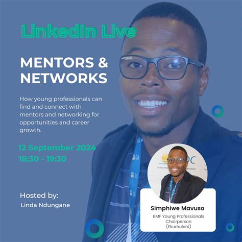 Simphiwe Mavuso On Linkedin Networking Mentorship