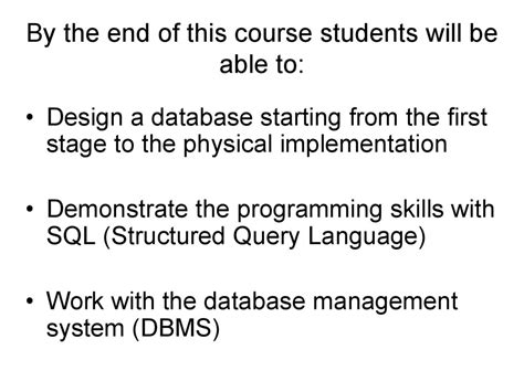 Databases Design Introduction To Sql Lecture 1 презентация онлайн