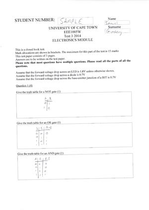 Lab EEE Lab EEE F UCT Studocu