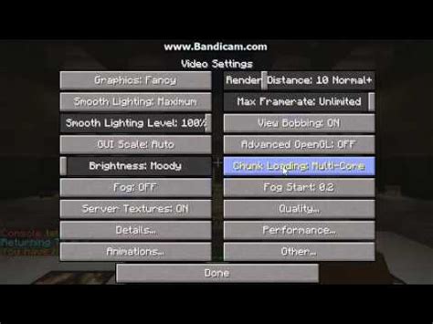 Gpu Bug With Multi Core Chunk Loading Minecraft And Optifine Youtube