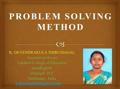 Problem Solving Method Ppt Pptx