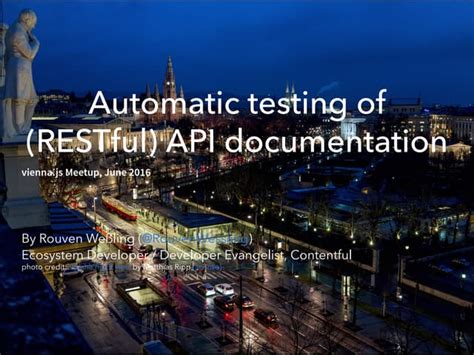Viennajs Automatic Testing Of Restful Api Documentation Pdf Web Development Internet