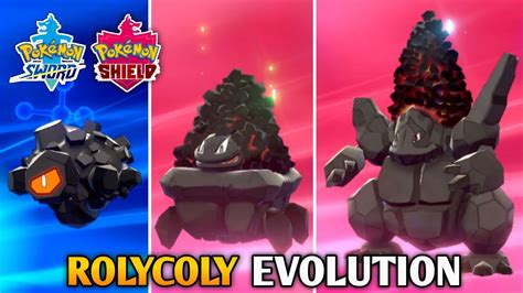 How To Evolve Rolycoly Into Carkol And Coalossal In Pokemon Sword And Shield Galar Pokedex Youtube