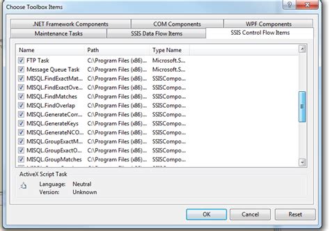 2 3 adding the ssis components to the toolbox sql 2005 and 2008 only