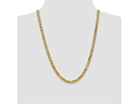 14k Yellow Gold 625mm Beveled Curb Chain 24 Vg061d Jtv