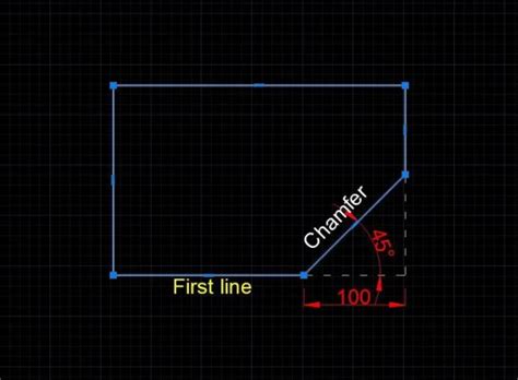 Chamfer And Fillet Command In Autocad 100 Working Method