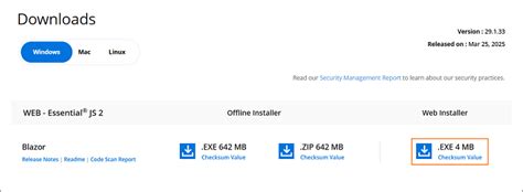 Download The Syncfusion Blazor Web Installer Syncfusion
